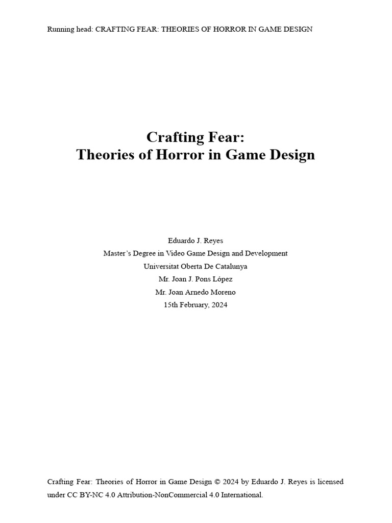 Er Eyes Pe F MDP 0224 Report | PDF | Emotions | Game Design