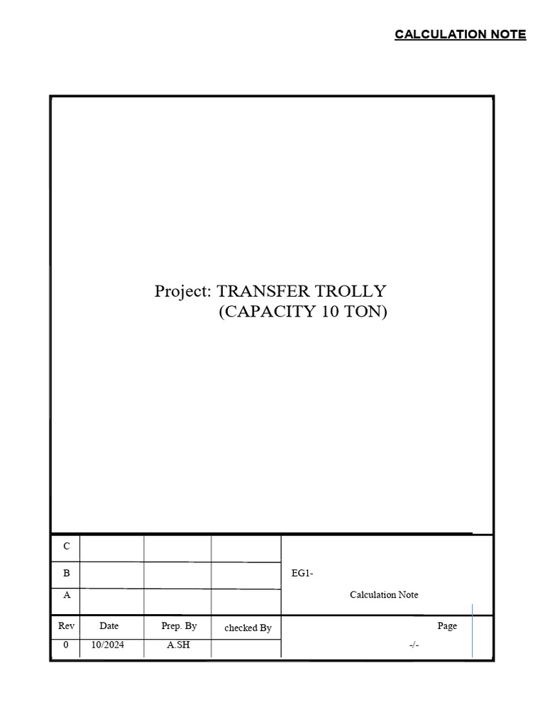 Transfer Car Bosch Calculation Sheet | PDF | Structural Engineering ...