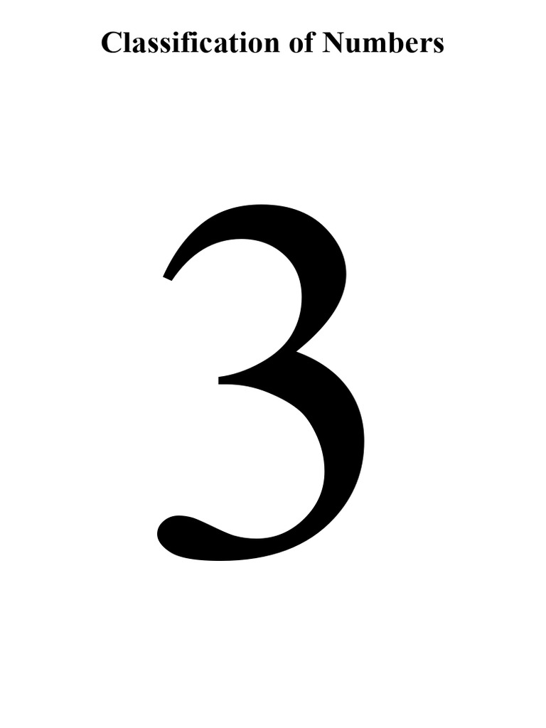 Classification of Numbers - Part 3 | PDF