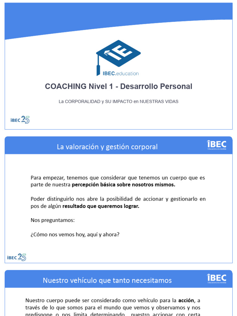 La CORPORALIDAD y SU IMPACTO en NUESTRAS VIDAS | PDF | Las emociones ...