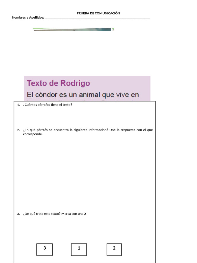 Sesión 14 Ficha 1,2,3 - 3er Grado Comu | PDF | Estudios de idiomas extranjeros