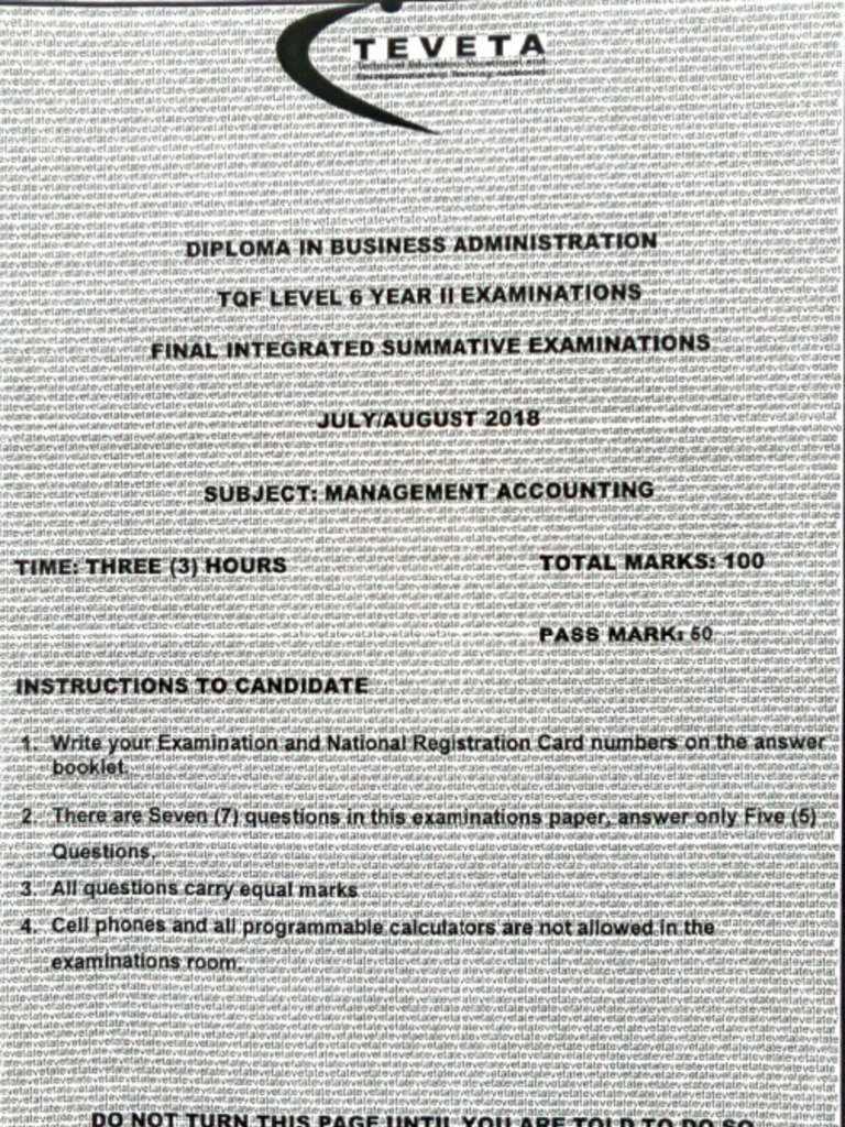 CMA Exam Papers - 021846 | PDF