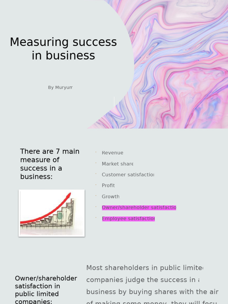 Measuring Success in Business | PDF
