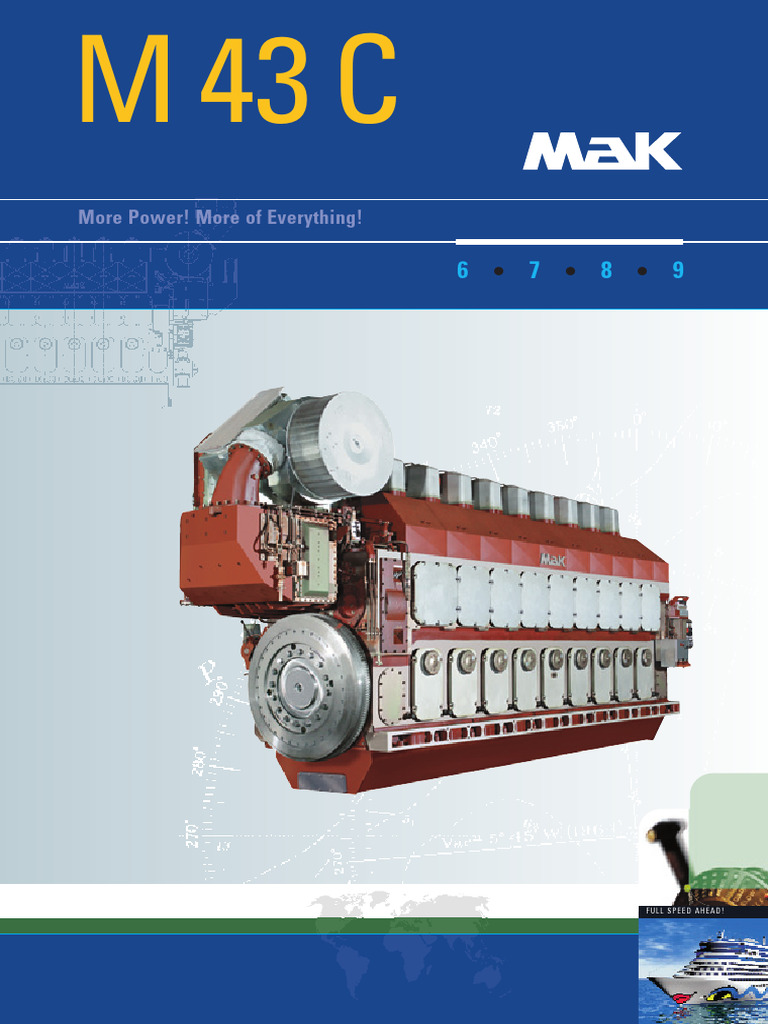 Brochure - MaK M 43 C | PDF | Marine Propulsion | Engines