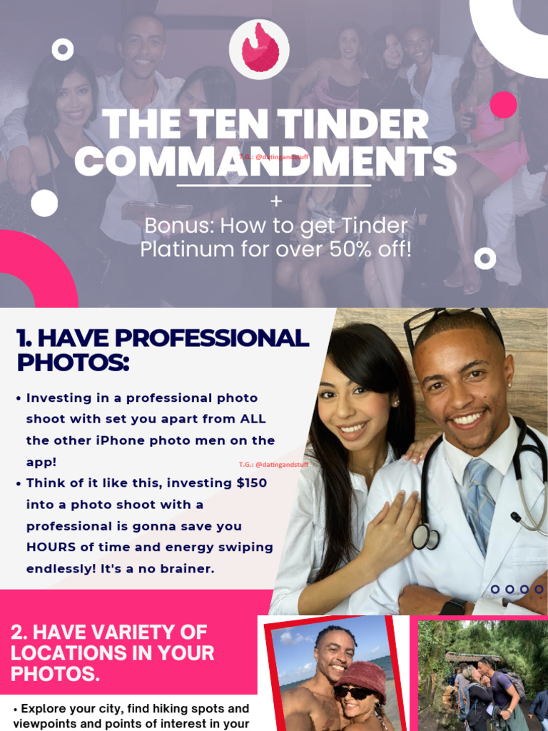 10 Dating Apps Commandments t9dq | PDF | Tinder (App) | Mobile Software
