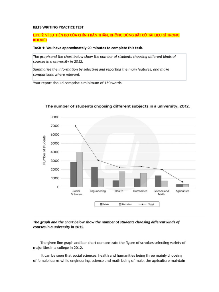 Ielts Writing Practice Test | PDF
