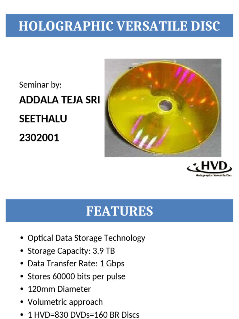Holographic Versatile Disc Overview | PDF | Holography | Light