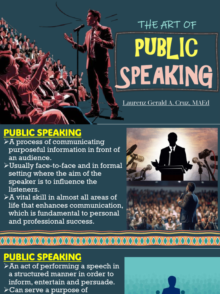 The Art of Public Speaking | PDF | Public Speaking | Rhetoric