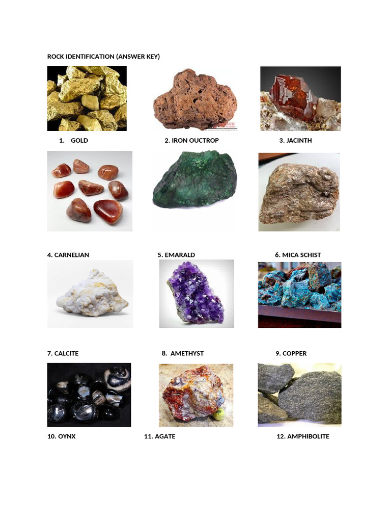 Rock Identification Guide | PDF | Science & Mathematics | Young Adult