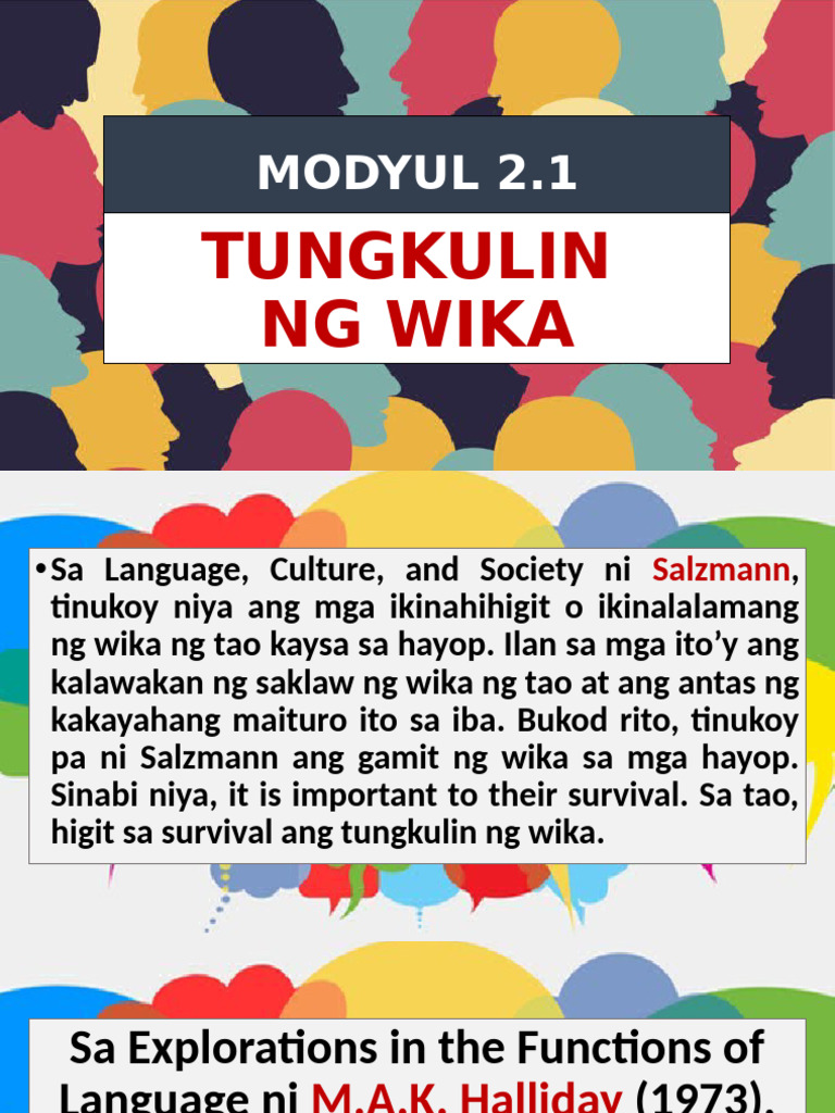 Modyul 2.1 Tungkulin NG Wika | PDF