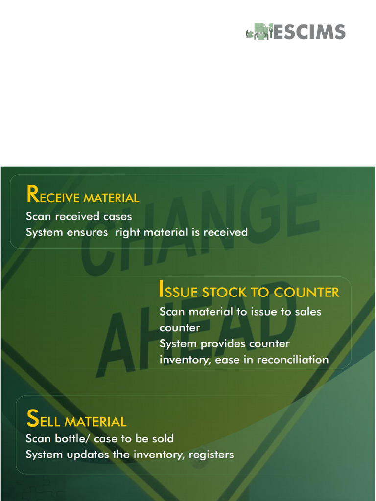 Easy Steps To Use Escims Point of Sale | PDF | Point Of Sale | Barcode