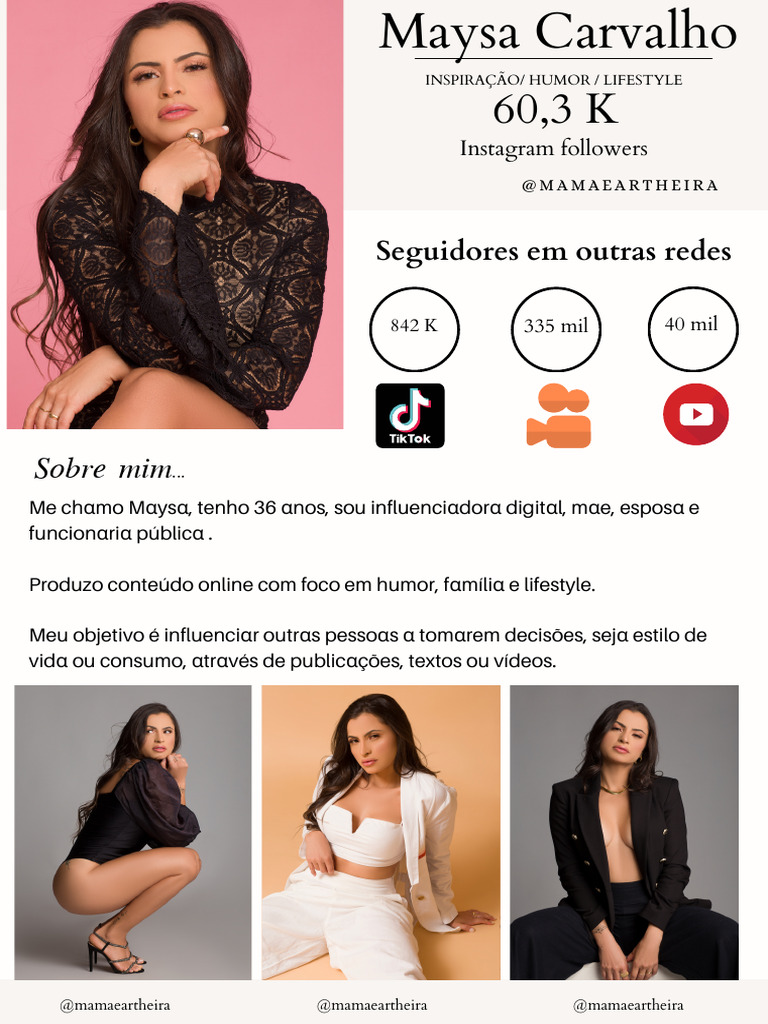 Influencer Media Kit | PDF