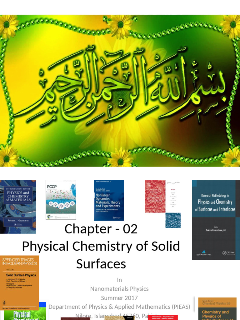 Ch02 - R2 - Physical Chem of Solid Surfaces | PDF | Sintering ...