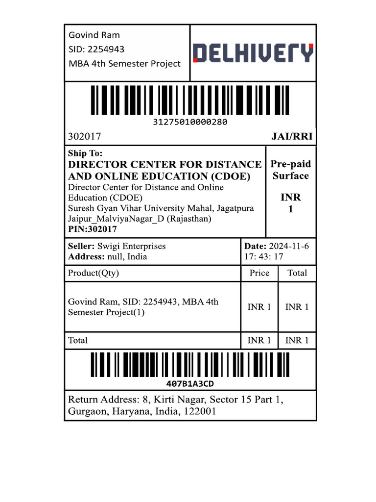 Delhivery | PDF