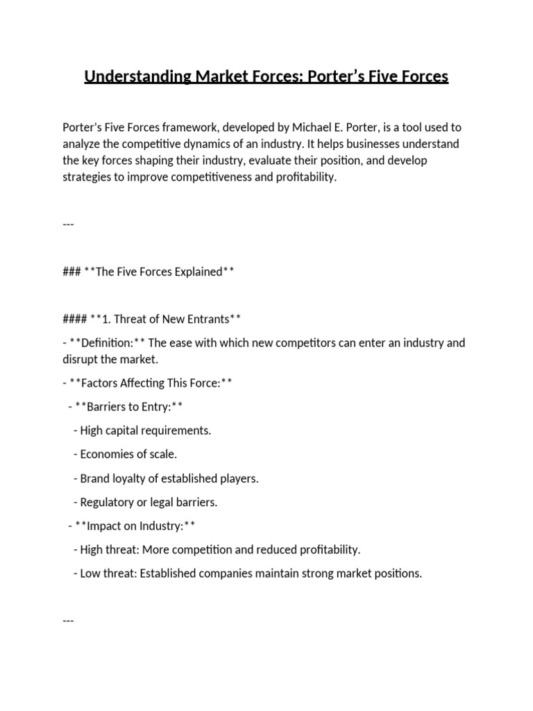 Understanding Market Forces | PDF | Business Economics | Business Process