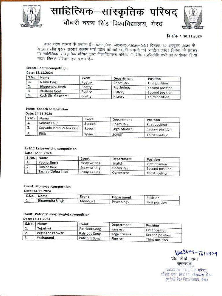 Competition Result | PDF