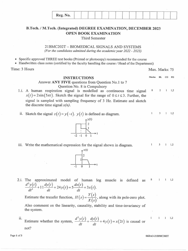 Signals and System | PDF