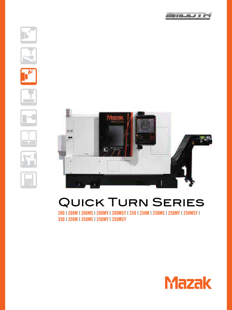 Mazak Quick Turn Series Guide | PDF | Numerical Control | Machines