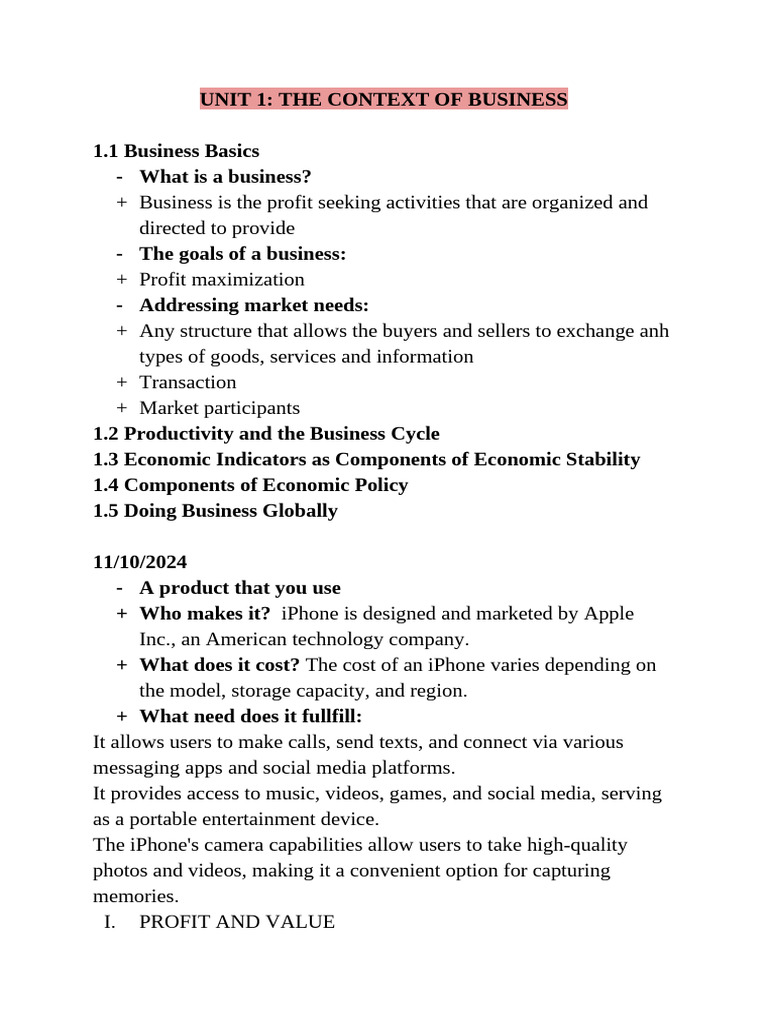 Introduction To Business | PDF