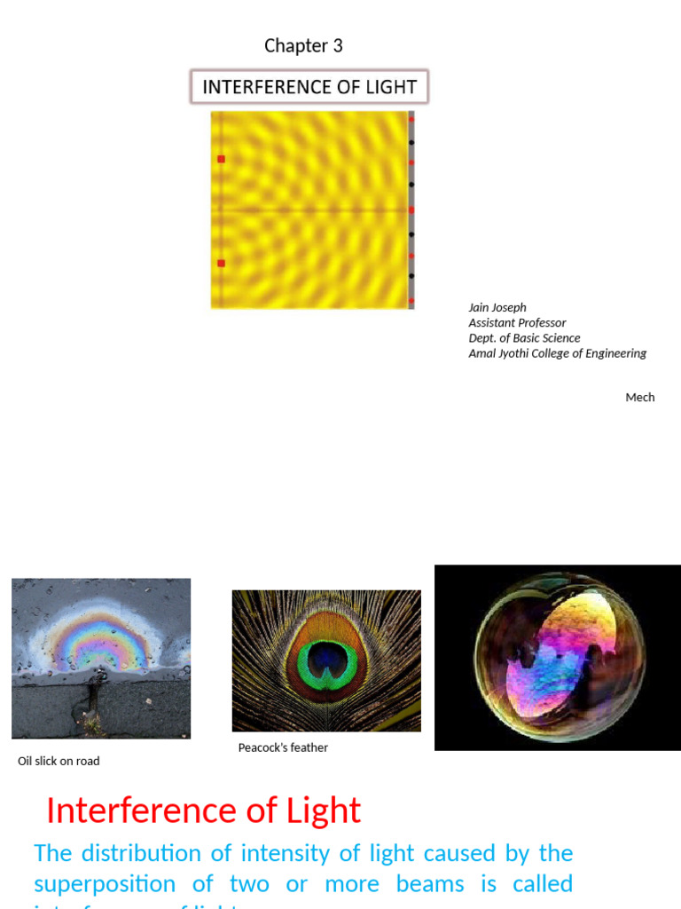 Interference 1. | PDF | Light | Electromagnetism