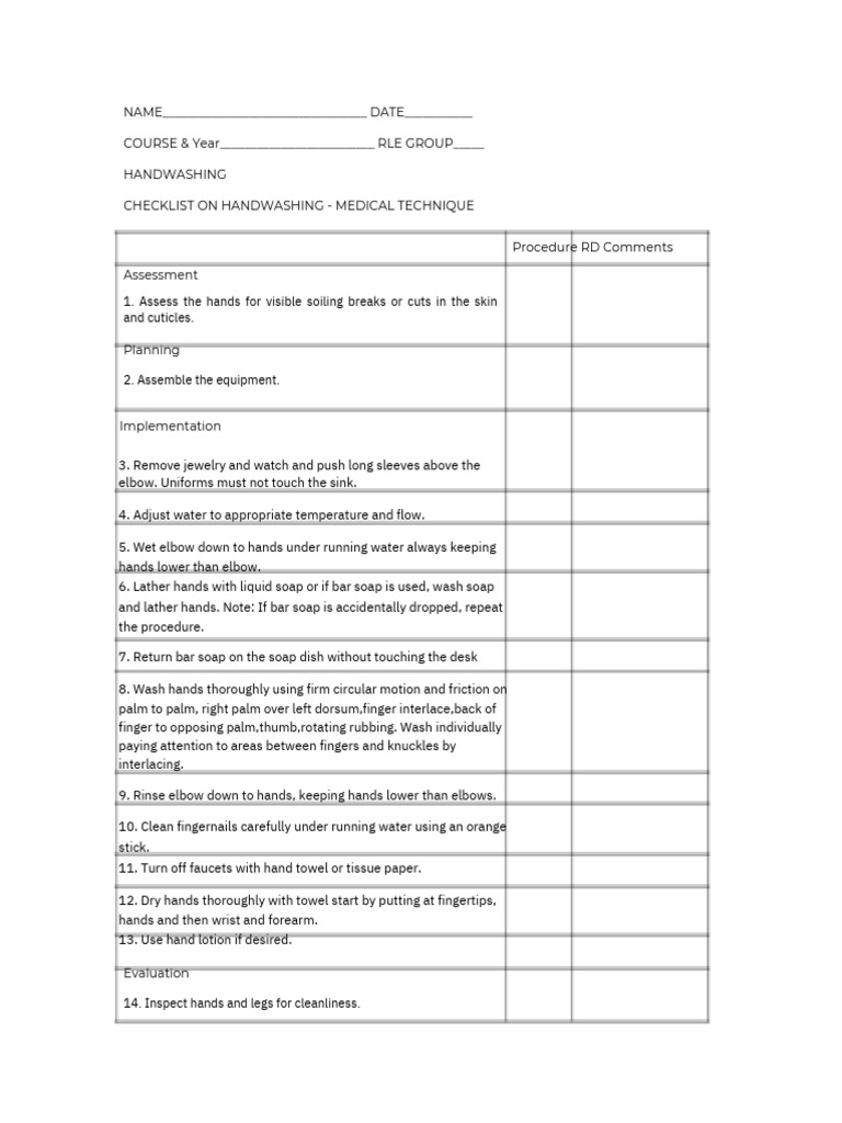 HandwashingGloving Positioning PDF | PDF | Hand Washing | Anatomical ...
