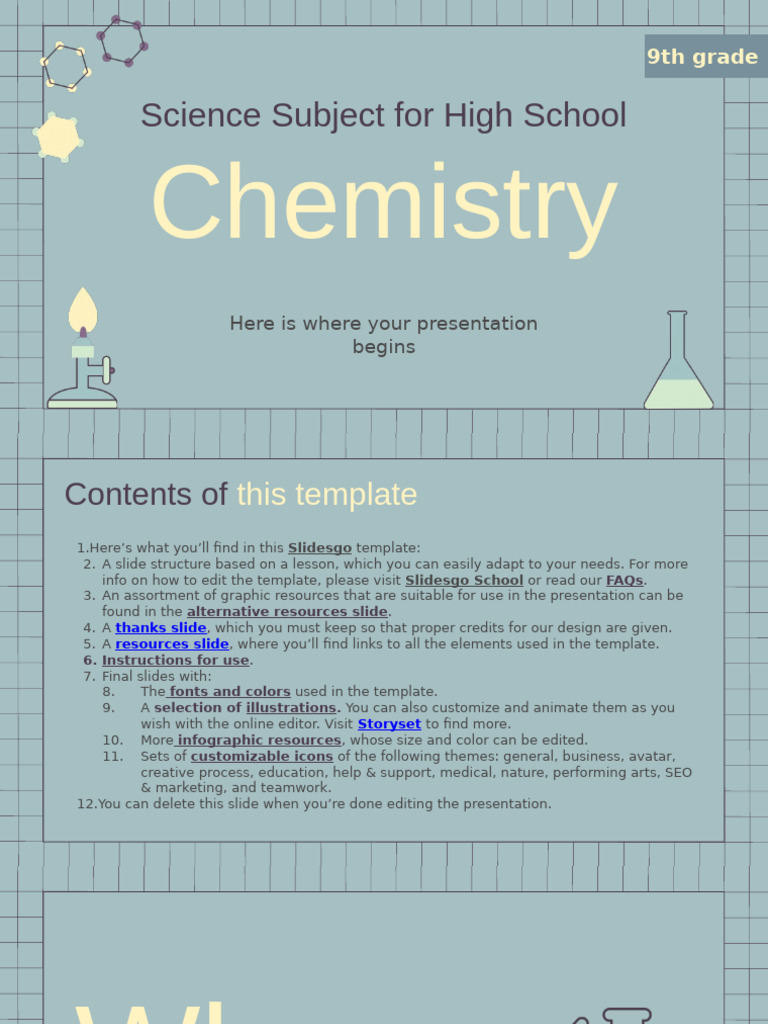 Bản Sao Của Science Subject for High School - 9th Grade - Chemistry by ...