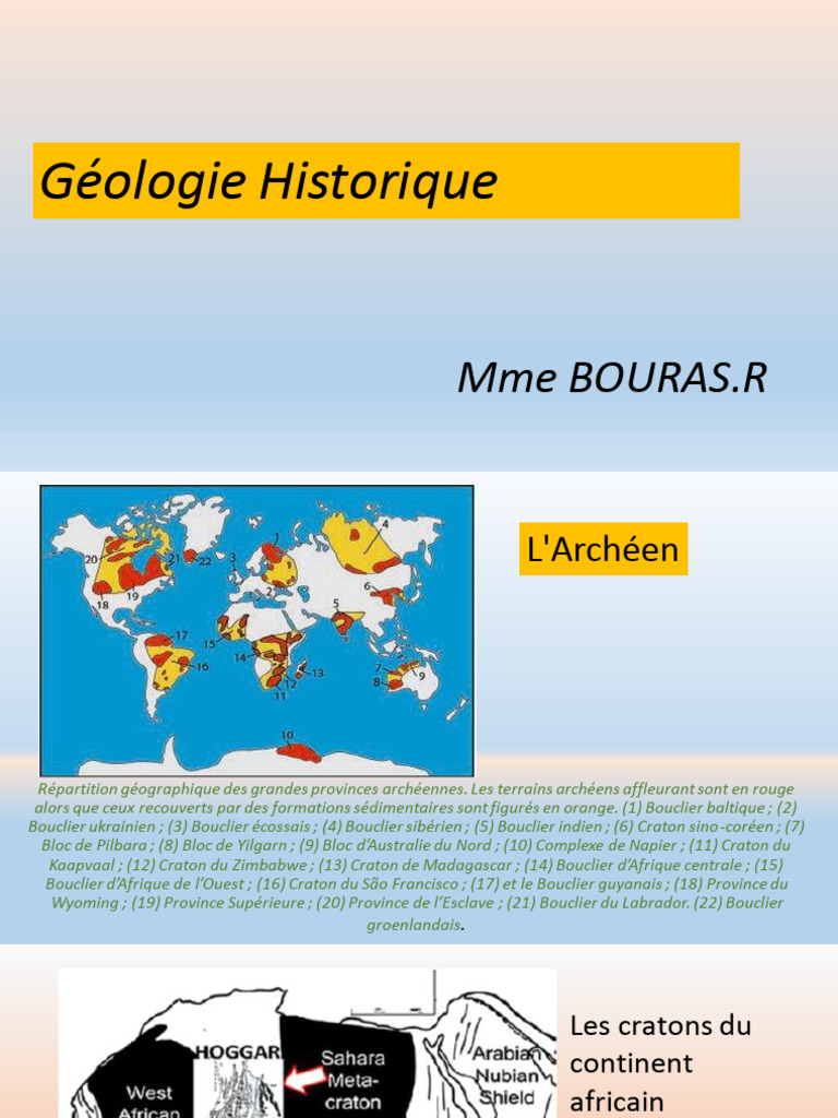 Géologie du Cryogénien à Rodinia | PDF