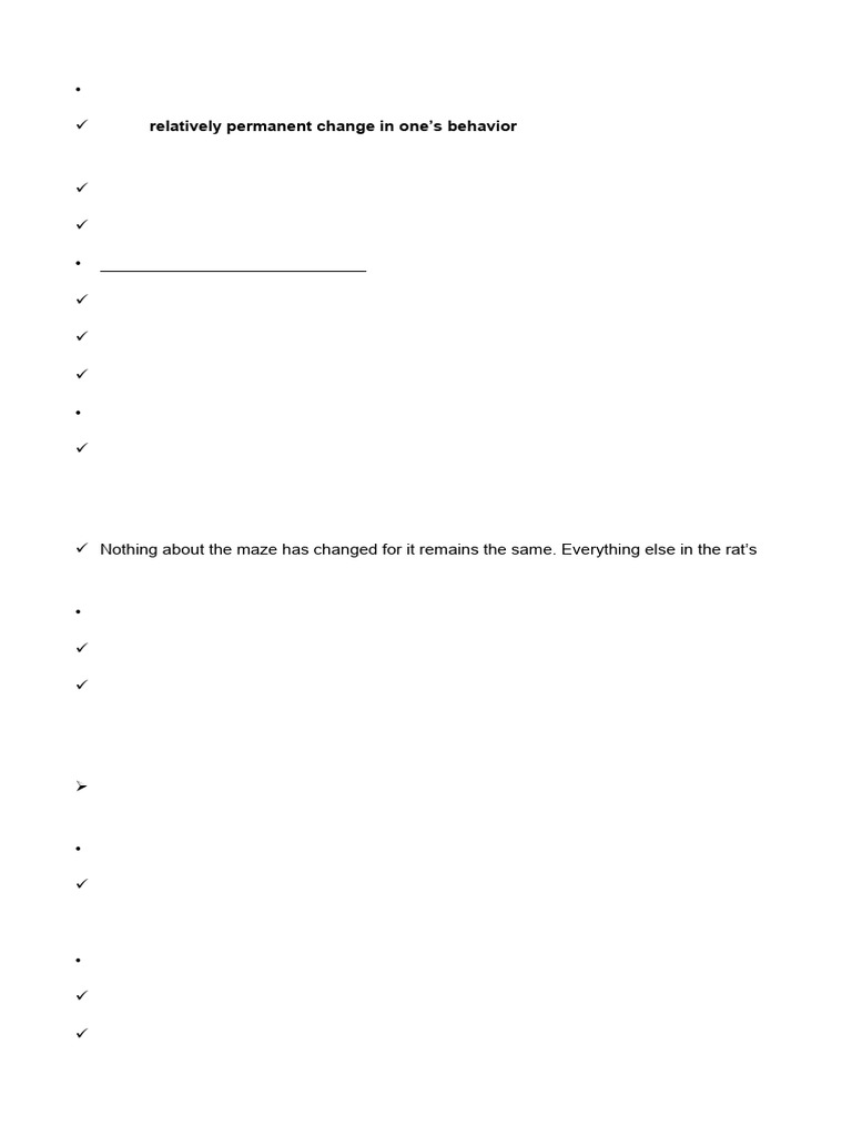 Facilitating Learning Handout | PDF | Classical Conditioning | Reinforcement