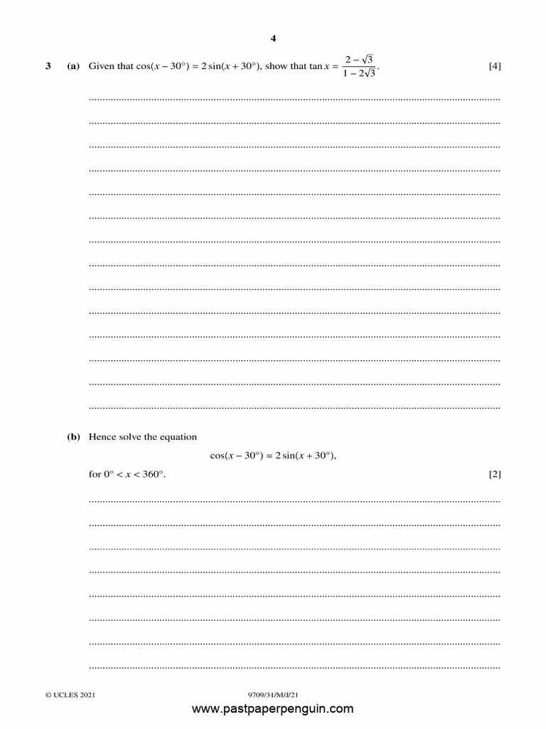 Q Trig Compound and Double Angle 2 | PDF