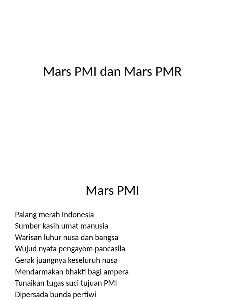 Mars PMI Dan Mars PMR | PDF | Seni