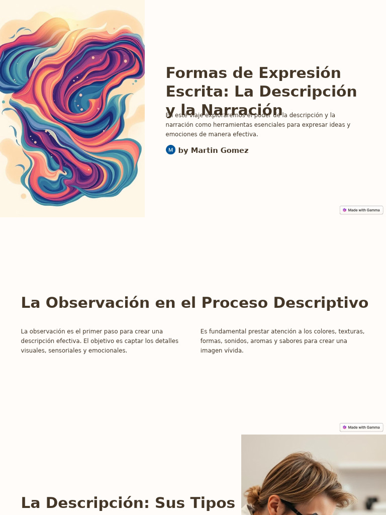 Descripción y Narración: Guía SEO | PDF | Narración | Narrativa