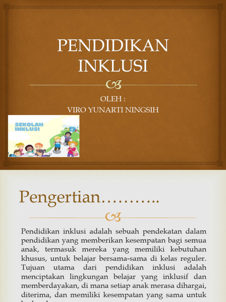 Pendidikan Inklusi: Strategi dan Tantangan | PDF | Karier & Perkembangan