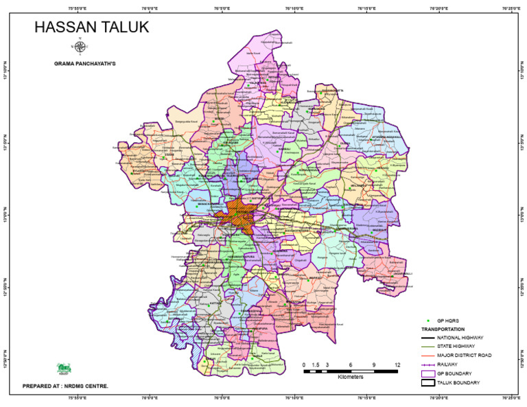 Hassan Taluk: Grama Panchayath'S | PDF