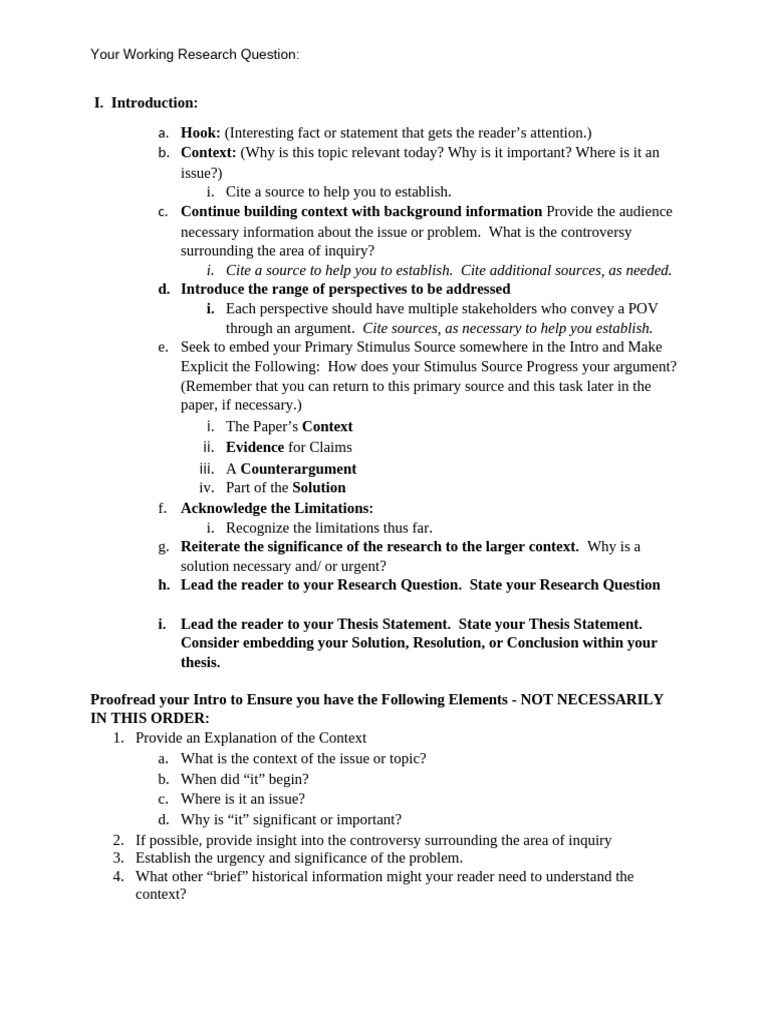 Research Question Planning Guide | PDF | Evidence | Argument