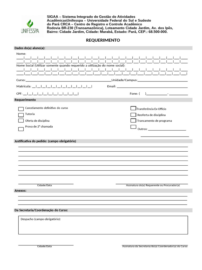 Requerimento Geral | PDF