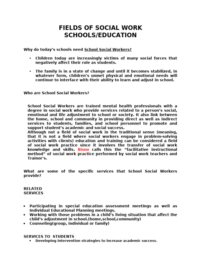 School Education Handouts | PDF | Social Work | Mental Health