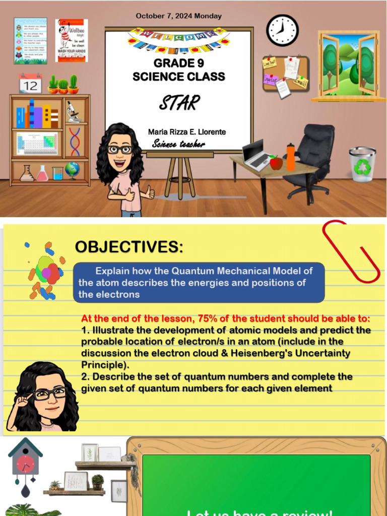 Q2 Week 1 Quantum Model of An Atom | PDF | Atomic Orbital | Atoms