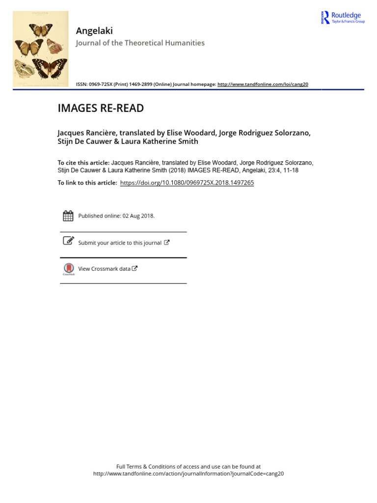 Ranciere - Didi Huberman Method | PDF | Social Science | Philosophy