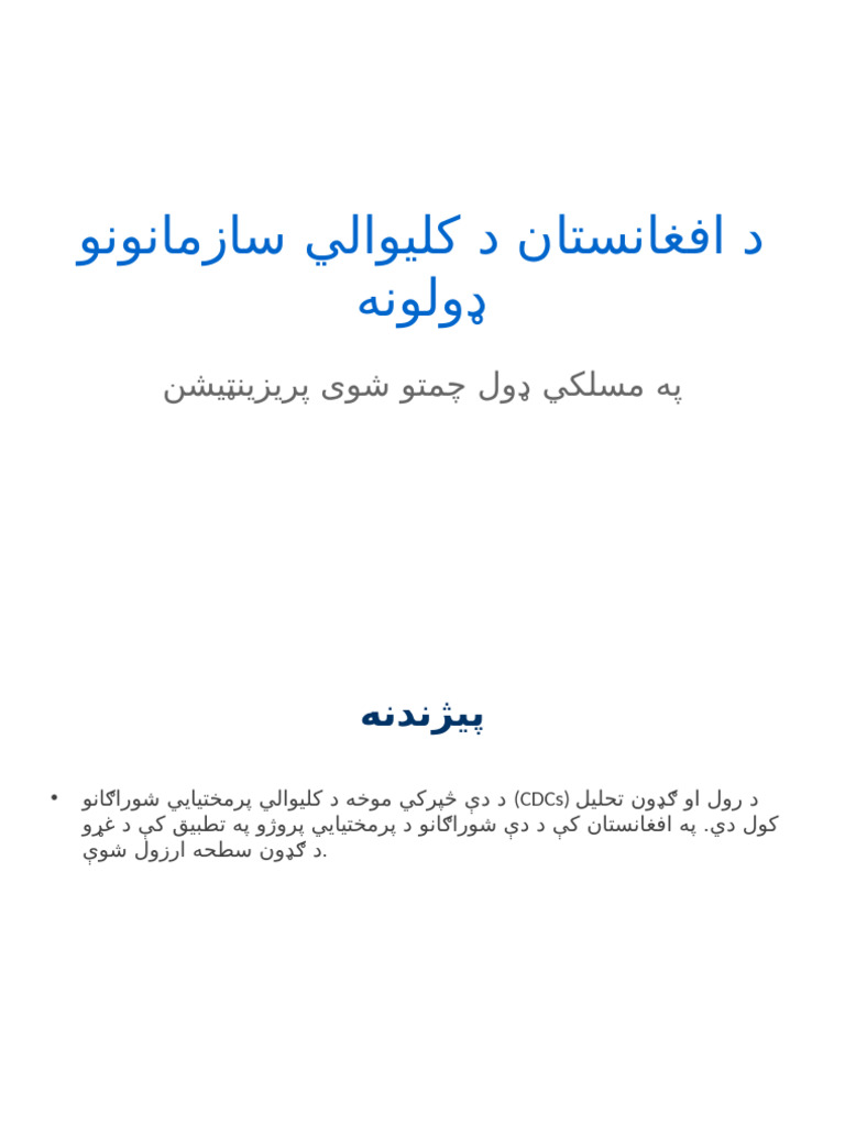 Afghanistan Rural Organizations Updated NoImages | PDF