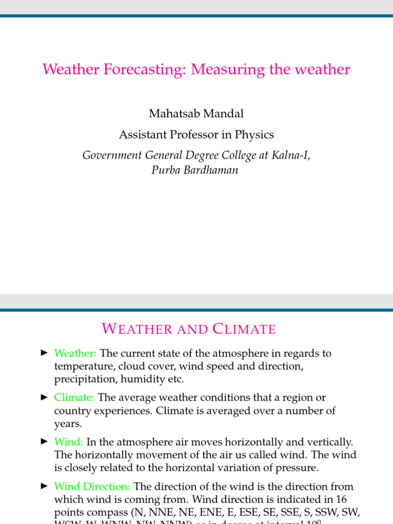 Weather | PDF | Atmosphere Of Earth | Scattering