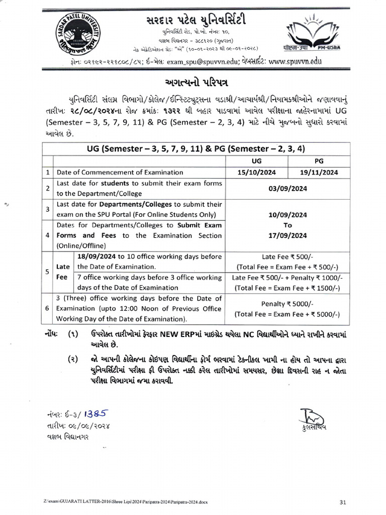 HTTPSWWW - Spuvvn.eduorbit CdnuploadscircularsCircular Exam Notifcation ...