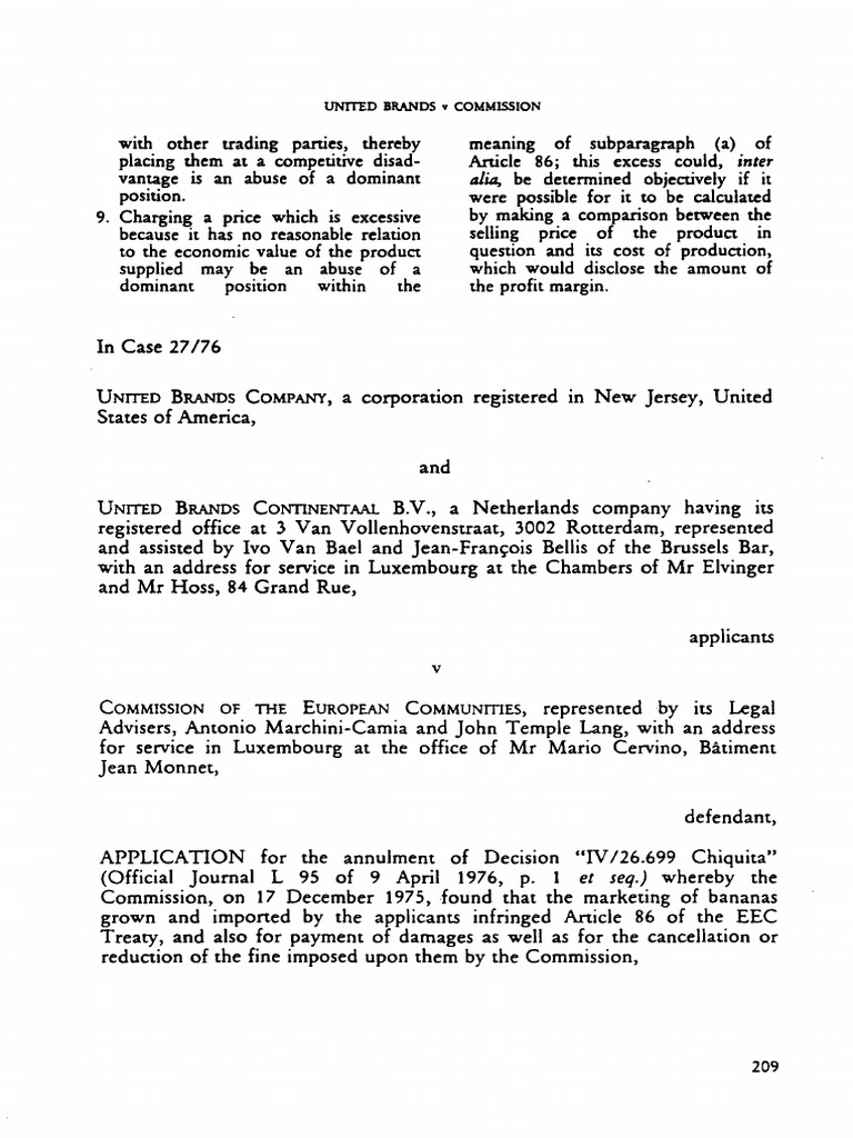 United brands extracts | PDF | Banana | Fruit