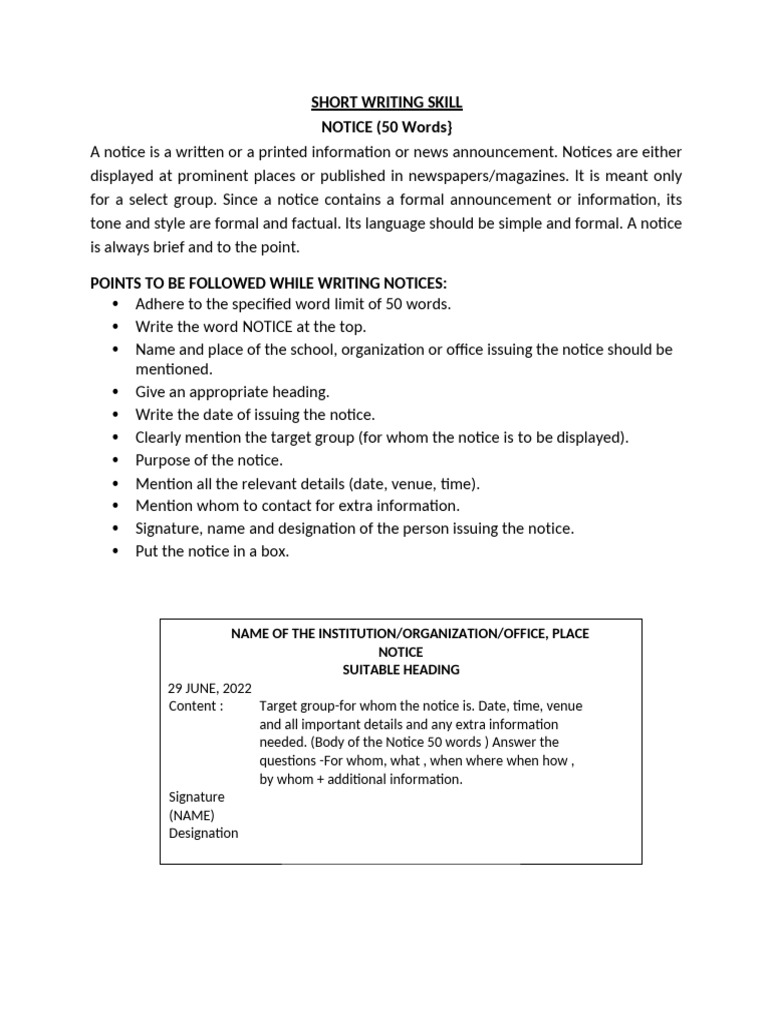 Class 12 Writing Skills-1 | PDF | Career & Growth