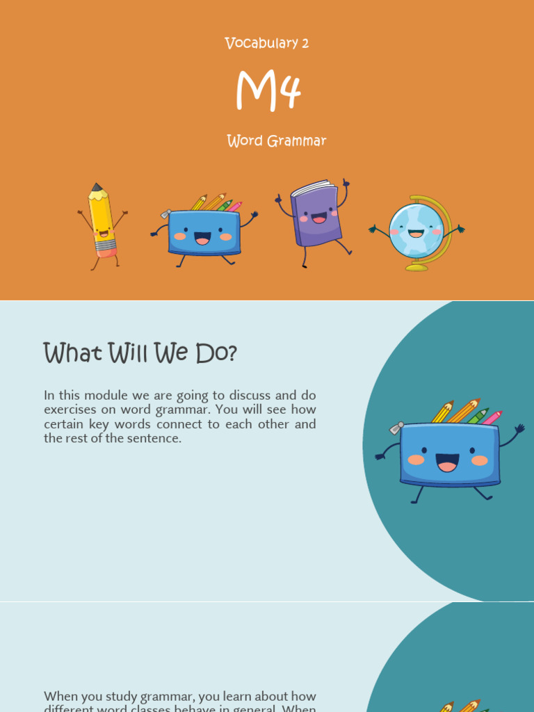 Vocabulary 2 - M4 | PDF | Clause | Preposition And Postposition