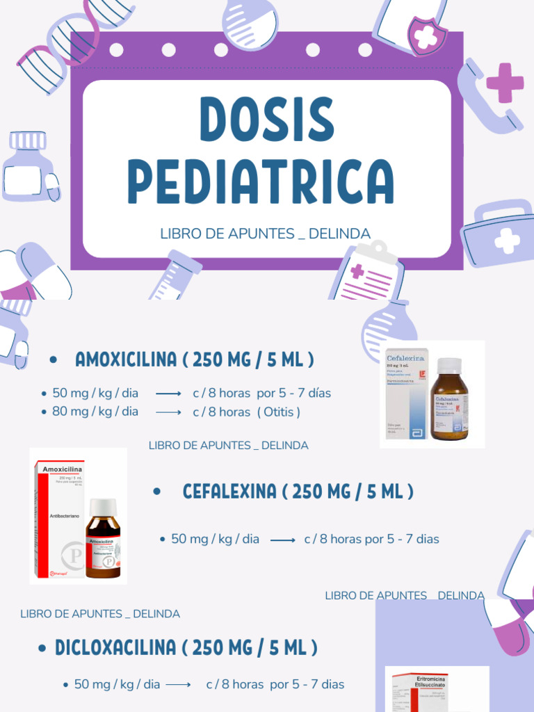 Dosis Pediatrica | PDF | Drogas | Farmacología