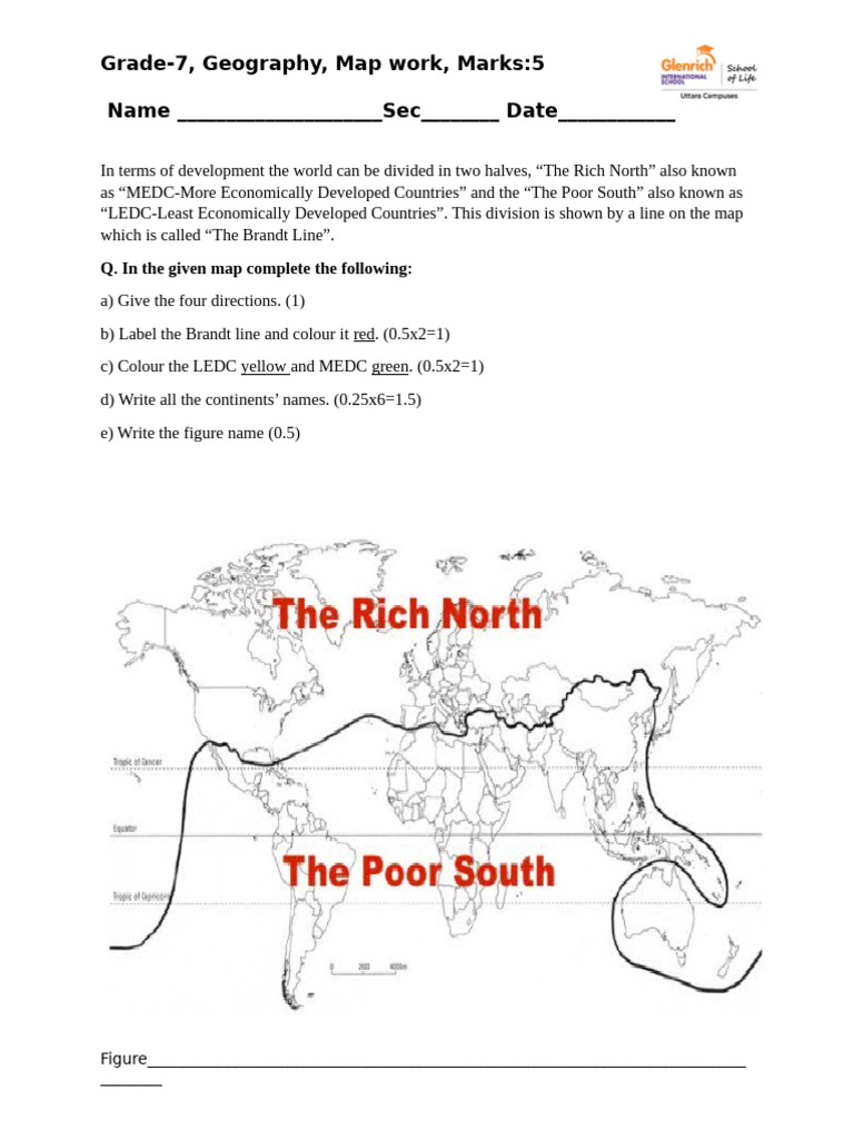 Understanding the Brandt Line in Geography | PDF | Teaching Methods ...