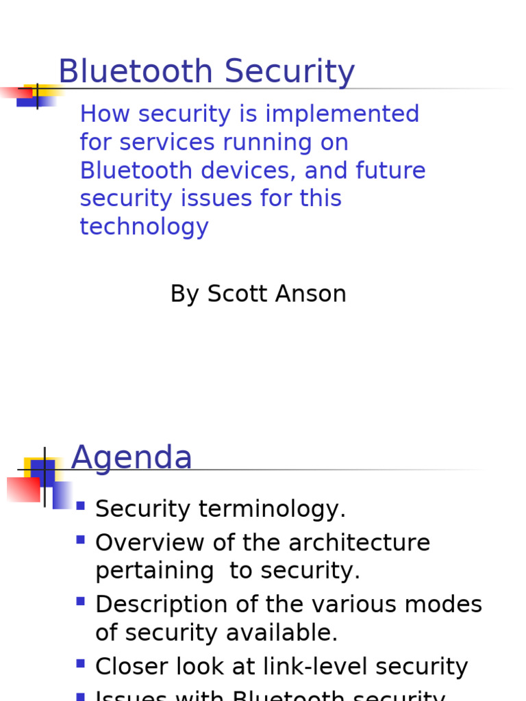 Bluetooth Security | PDF | Bluetooth | Encryption