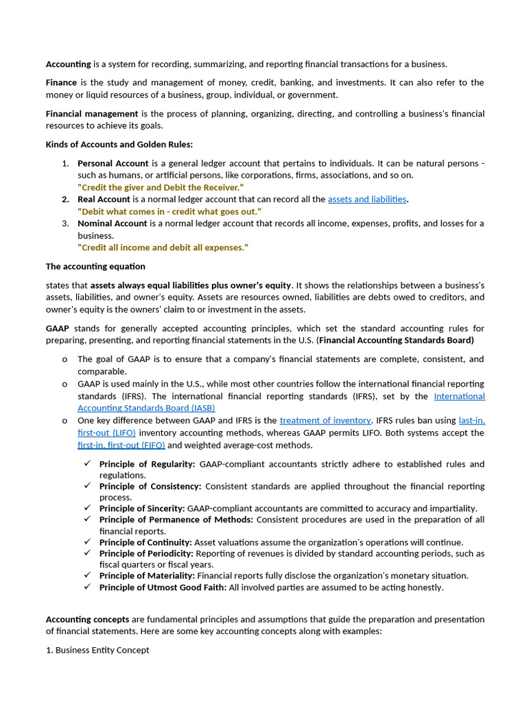 Accounts Interview Topics | PDF | Debits And Credits | Cash Flow Statement