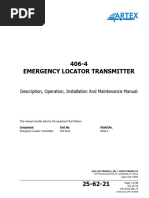 ARTEX ELT C406-N, C406-N HM Description, Operation, Installation and ...