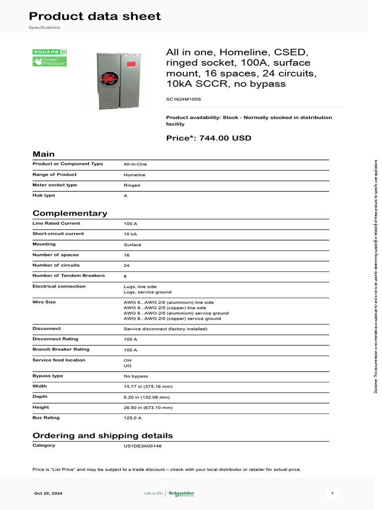 Schneider Electric - AllinOnes - SC1624M100S | PDF